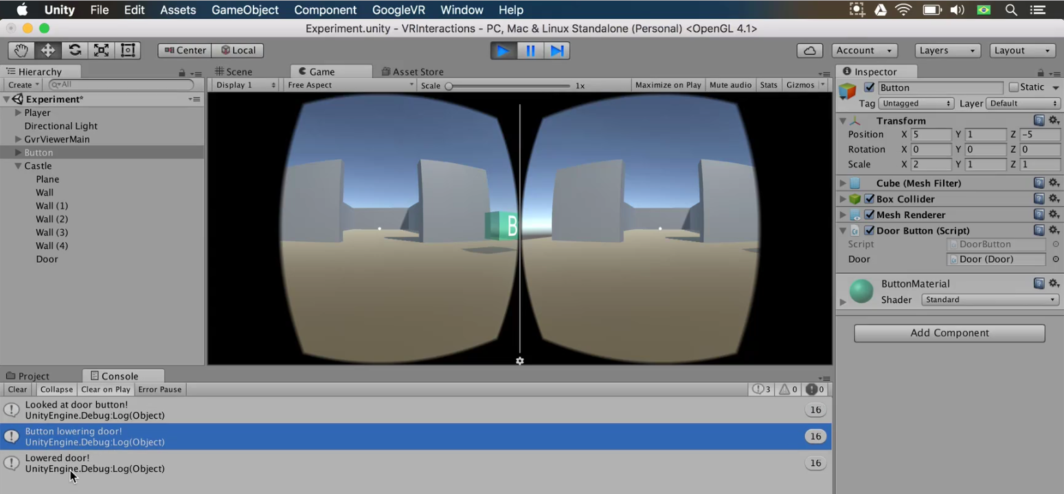 Moving a Door in a Unity VR Game – Game Development Blog